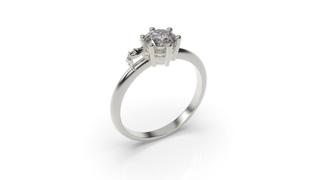 Camel Ring Camel Engagement Ring White Gold Camel Engagement Ring 14k ...