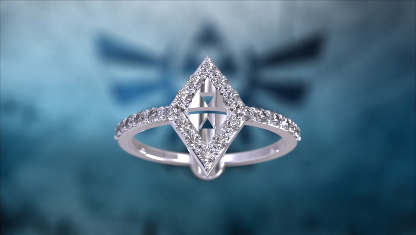 Zelda Wedding Band Zelda Engagement Ring Triforce Inspired | Etsy