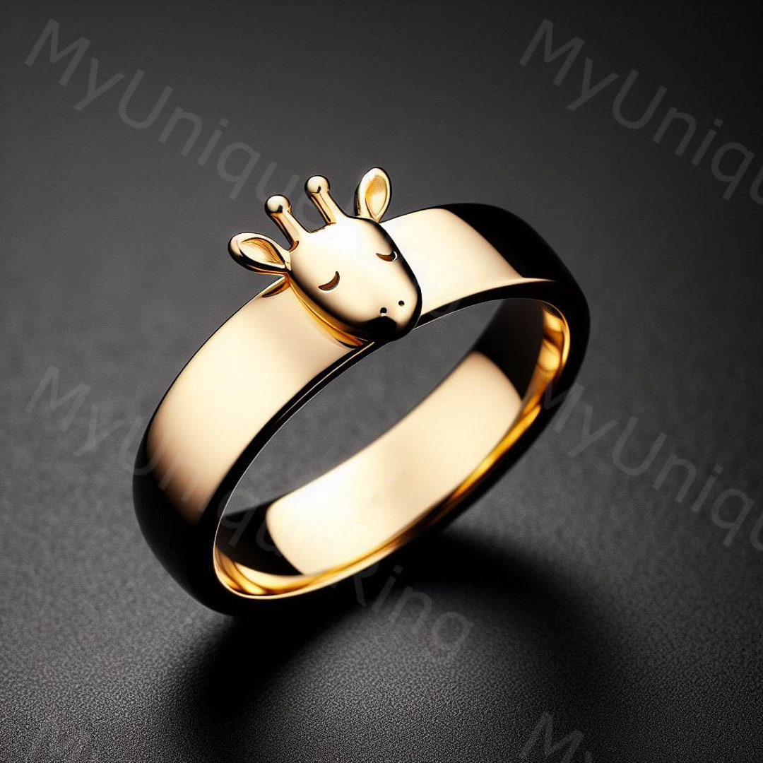 Men's Giraffe Ring Men's Wedding Band Men's Africa Jewelry Men's ...