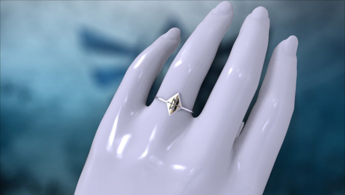 Zelda Wedding Band Zelda Engagement Ring Triforce Inspired - Etsy