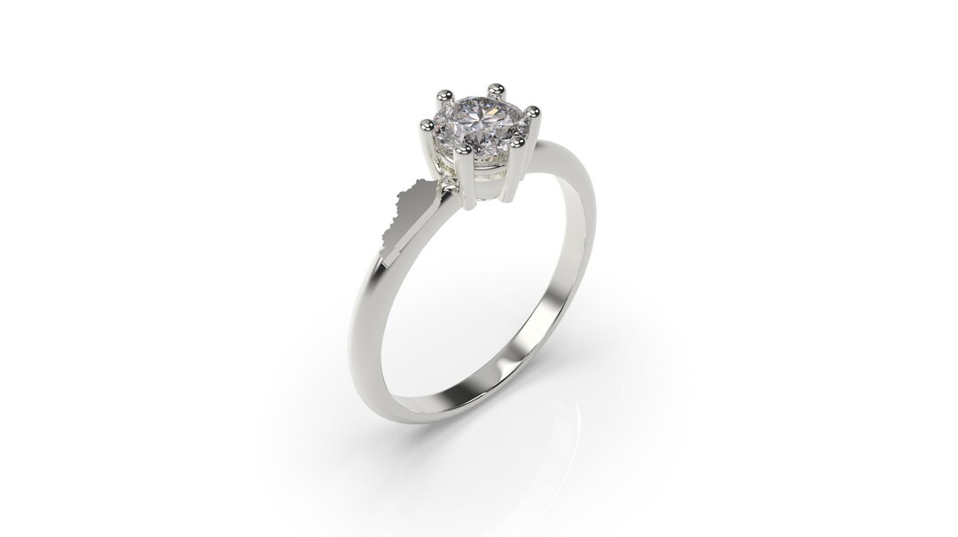 Kentucky Engagement Ring Kentucky Ring White Gold Kentucky Ring ...