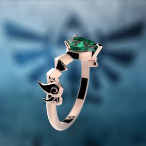 Zelda Tiara Inspired 14k Gold Engagement Ring Nintendo Video Game ...
