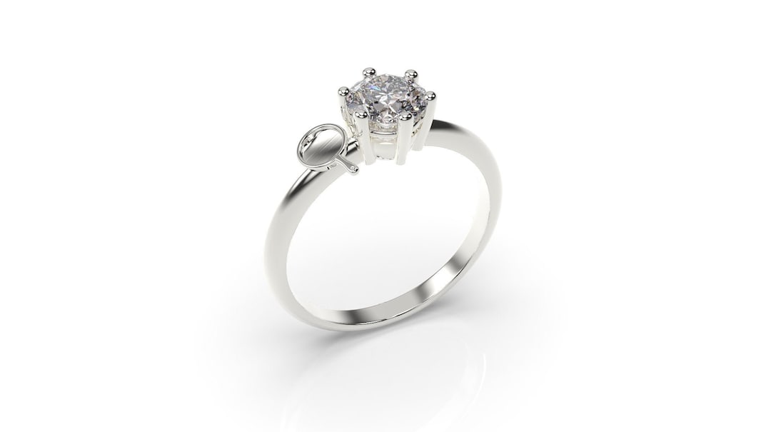 Chef Ring Chef Engagement Ring White Gold Cooking Engagement Ring 14k ...