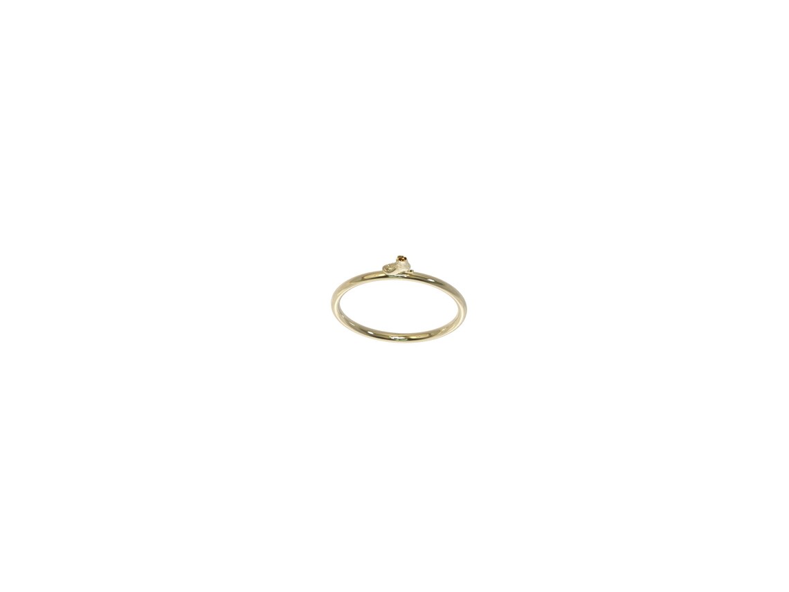Minimalist Figure Skate Ring Yellow Gold Ice Skating Design Ring Dainty ...