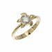 Minimalist Figure Skate Ring Yellow Gold Ice Skating Design Ring Dainty ...