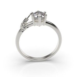 Space Ring Space Shuttle Engagement Ring Spaceship Ring White Gold ...