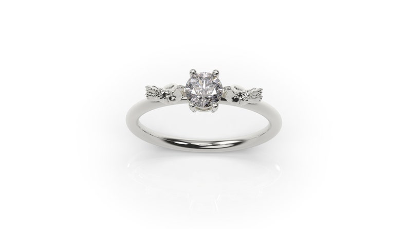 Chicken Ring Chicken Engagement Ring White Gold Rooster Engagement Ring ...