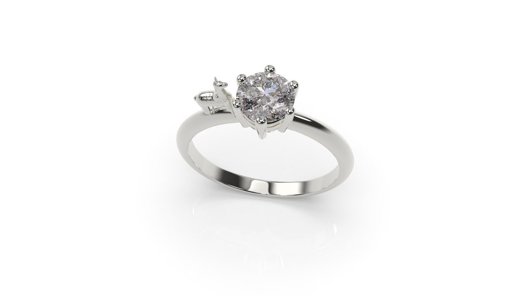 Llama Engagement Ring Llama Ring White Gold Alpaca Ring Alpaca ...