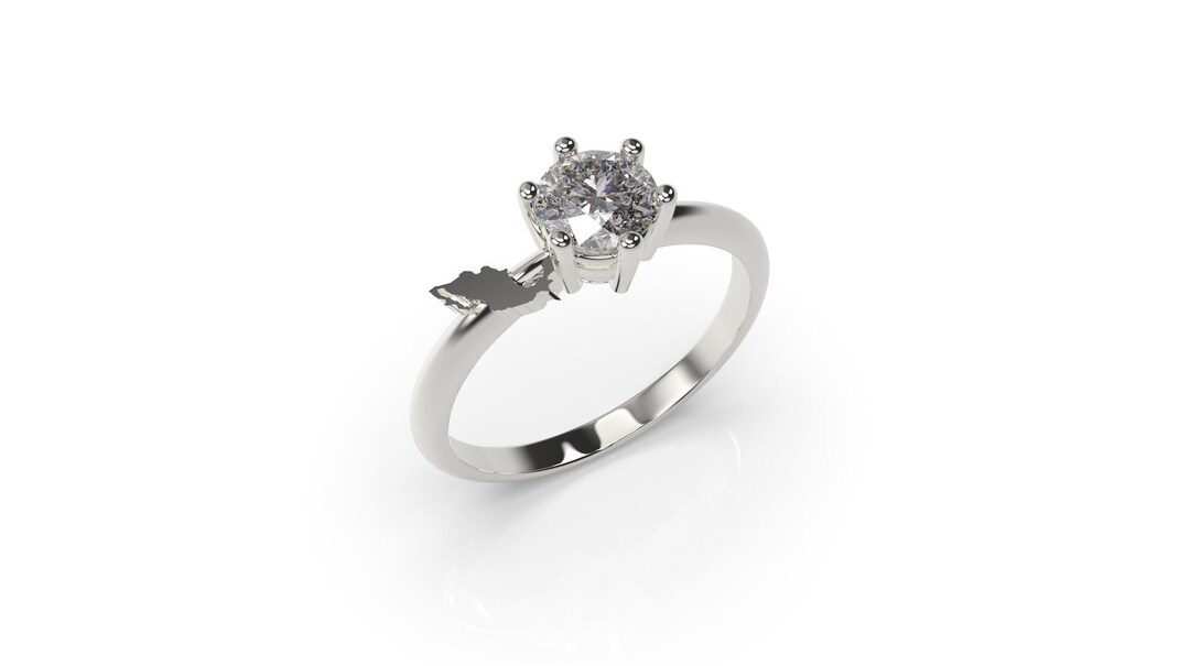 Mexico Ring Mexico Engagement Ring Mexico Ring White Gold Mexico ...