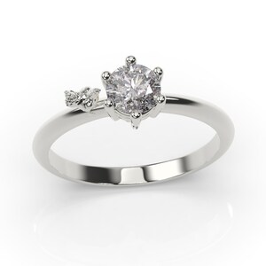 Chicken Ring Chicken Engagement Ring White Gold Rooster Engagement Ring ...