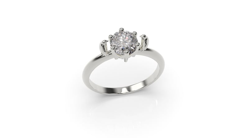 Penguin Engagement Ring Penguin Ring White Gold Penguin Ring | Etsy