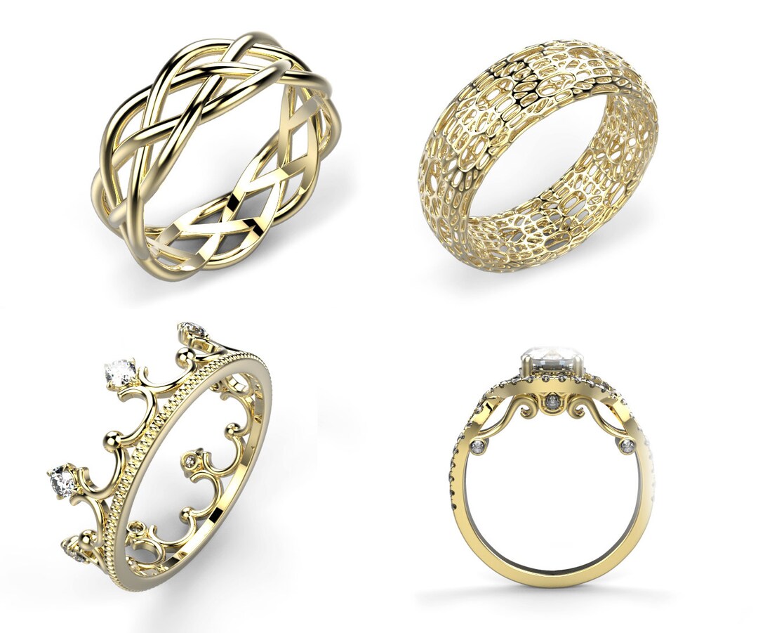 Custom Gold Ring Personalized Ring Custom 14k Gold Ring Unique Ring ...