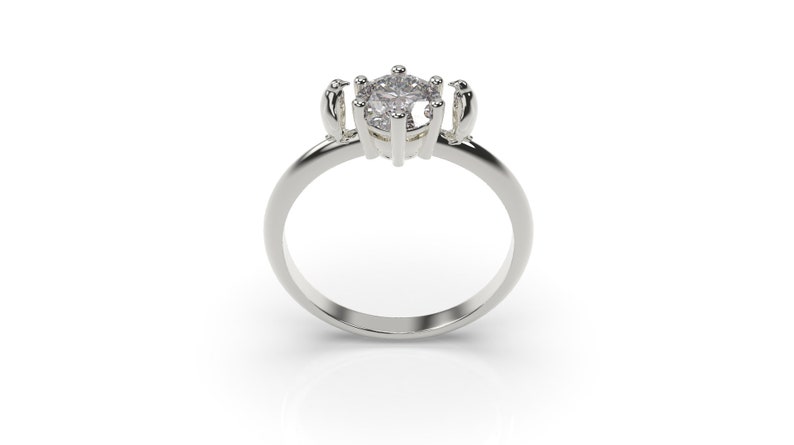 Penguin Engagement Ring Penguin Ring White Gold Penguin Ring - Etsy