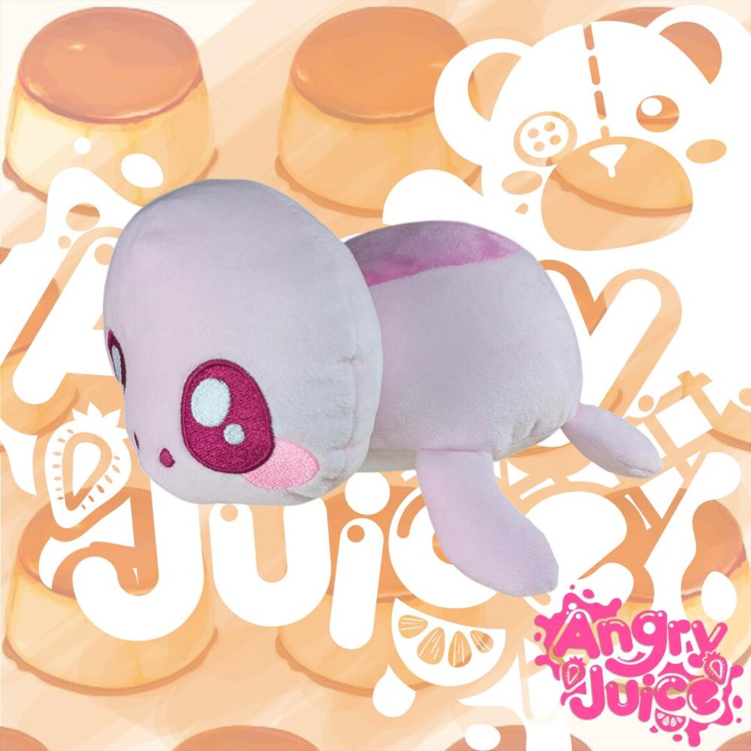 Purin Turtle Land Sea Pudding Raspberry Plush Stuffed Animal Kawaii ...