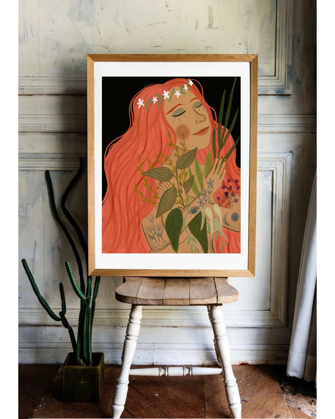 Plant Goddess Print - Etsy
