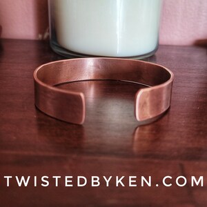 Handmade, Recycled Copper Tubing Cuff Bracelet, With Shaped Box Weave ...