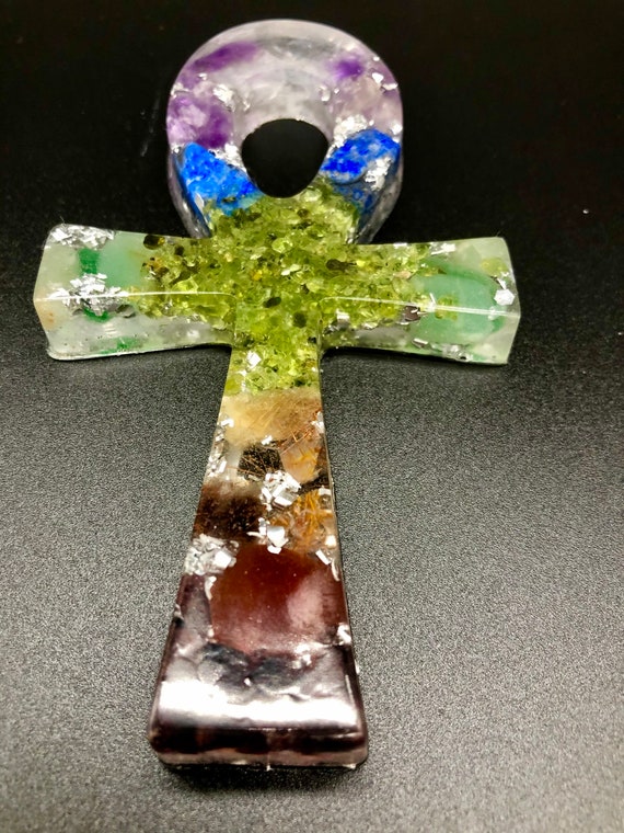Orgone Chakra Ankh Garnetcarnelian Rutilated Quartzgreen - Etsy