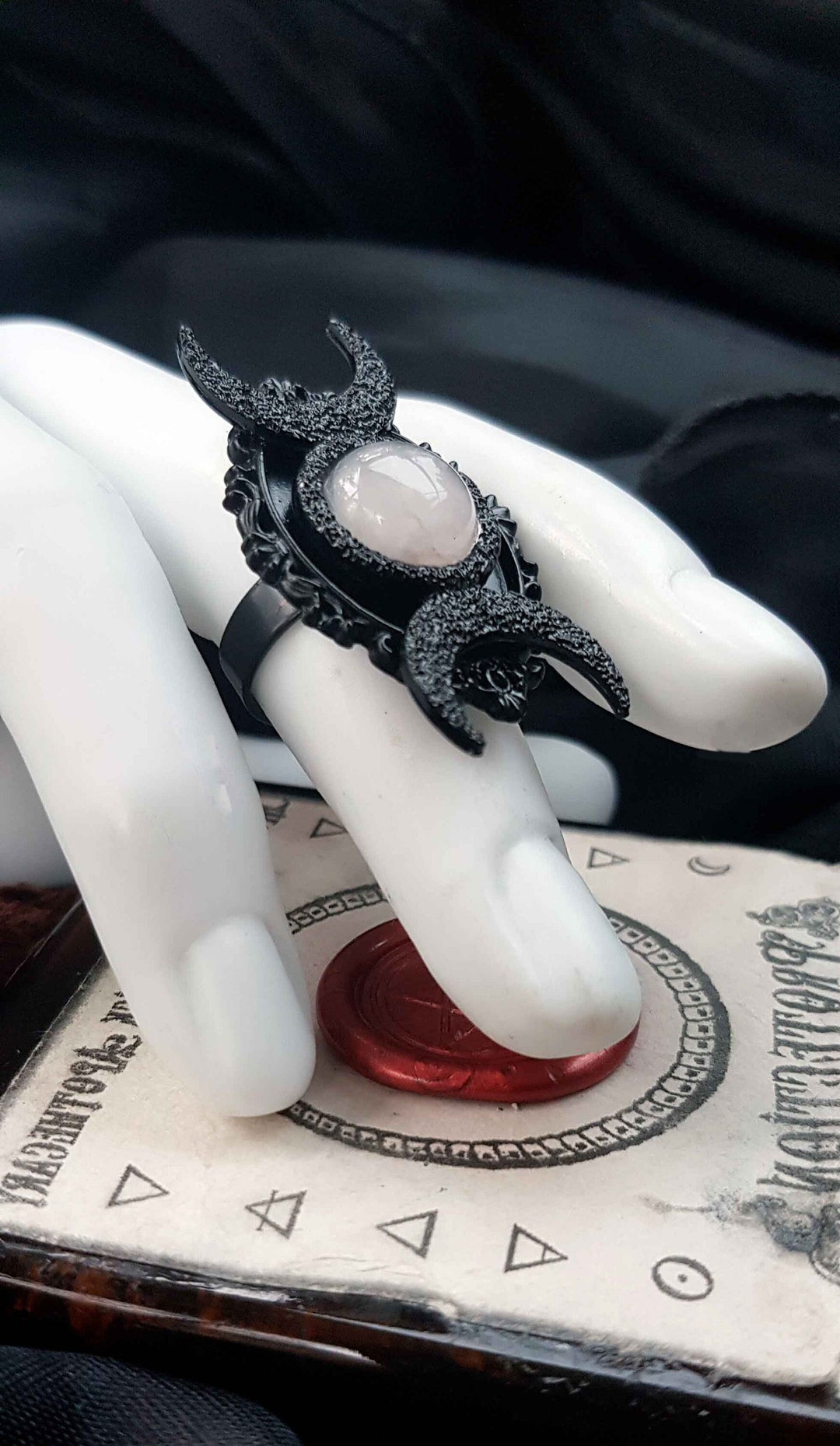 Wicca Ring Hidden Pentacle Ring Witch Ring Gothic Ring - Etsy