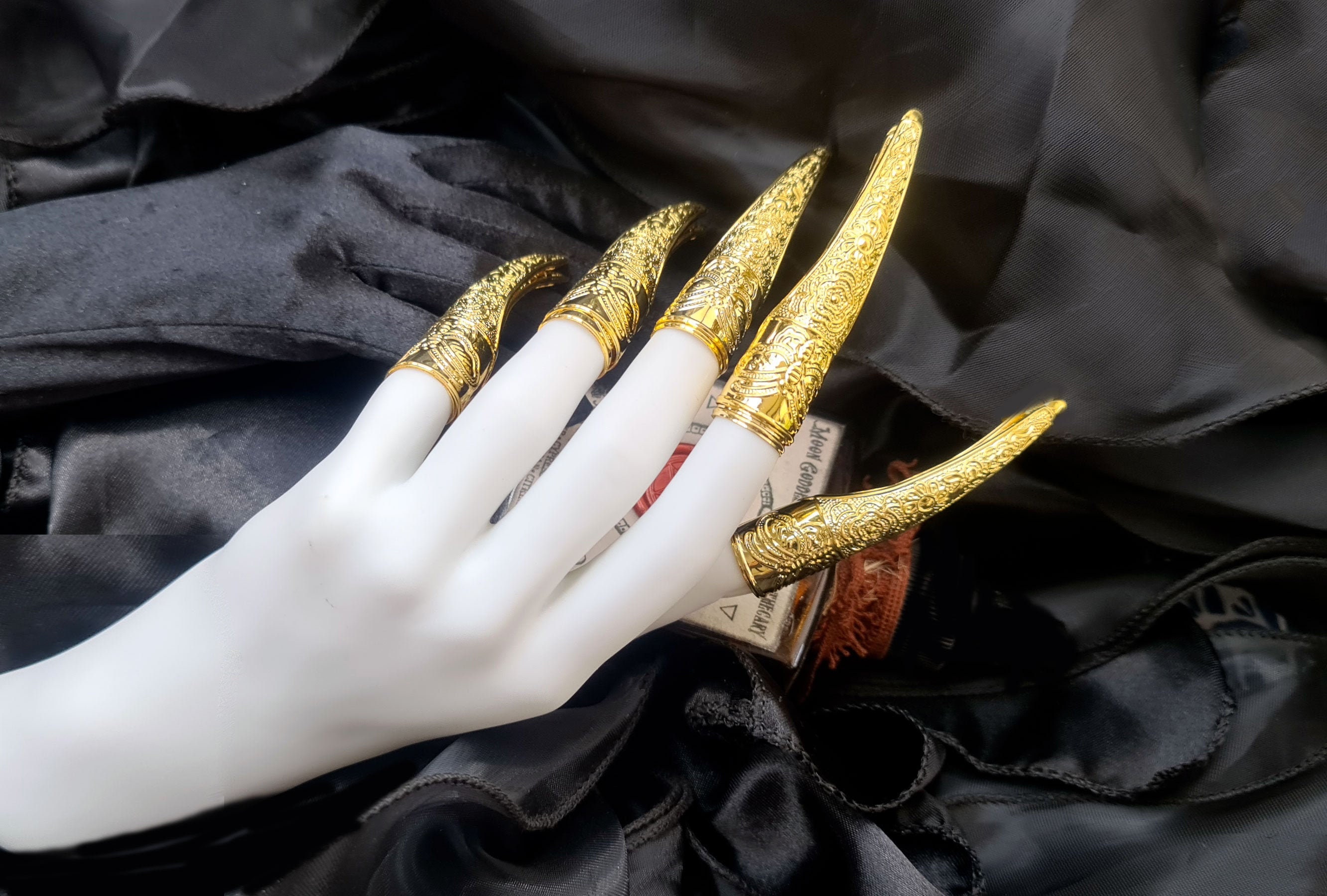 Set of 5 Articulated Finger Armor Rings - Etsy