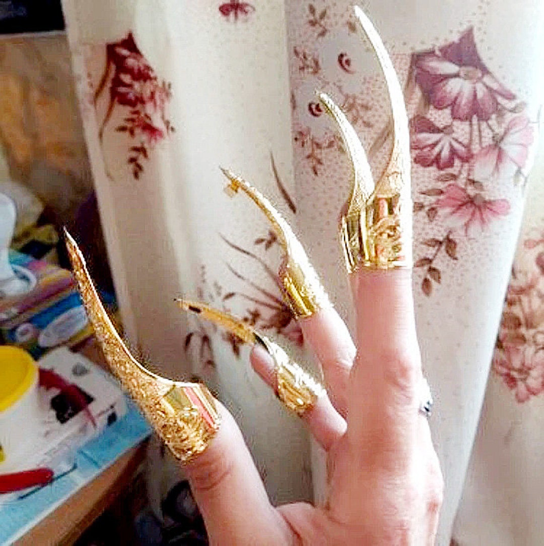 Set 5 Articulated Finger Armor Rings - Etsy