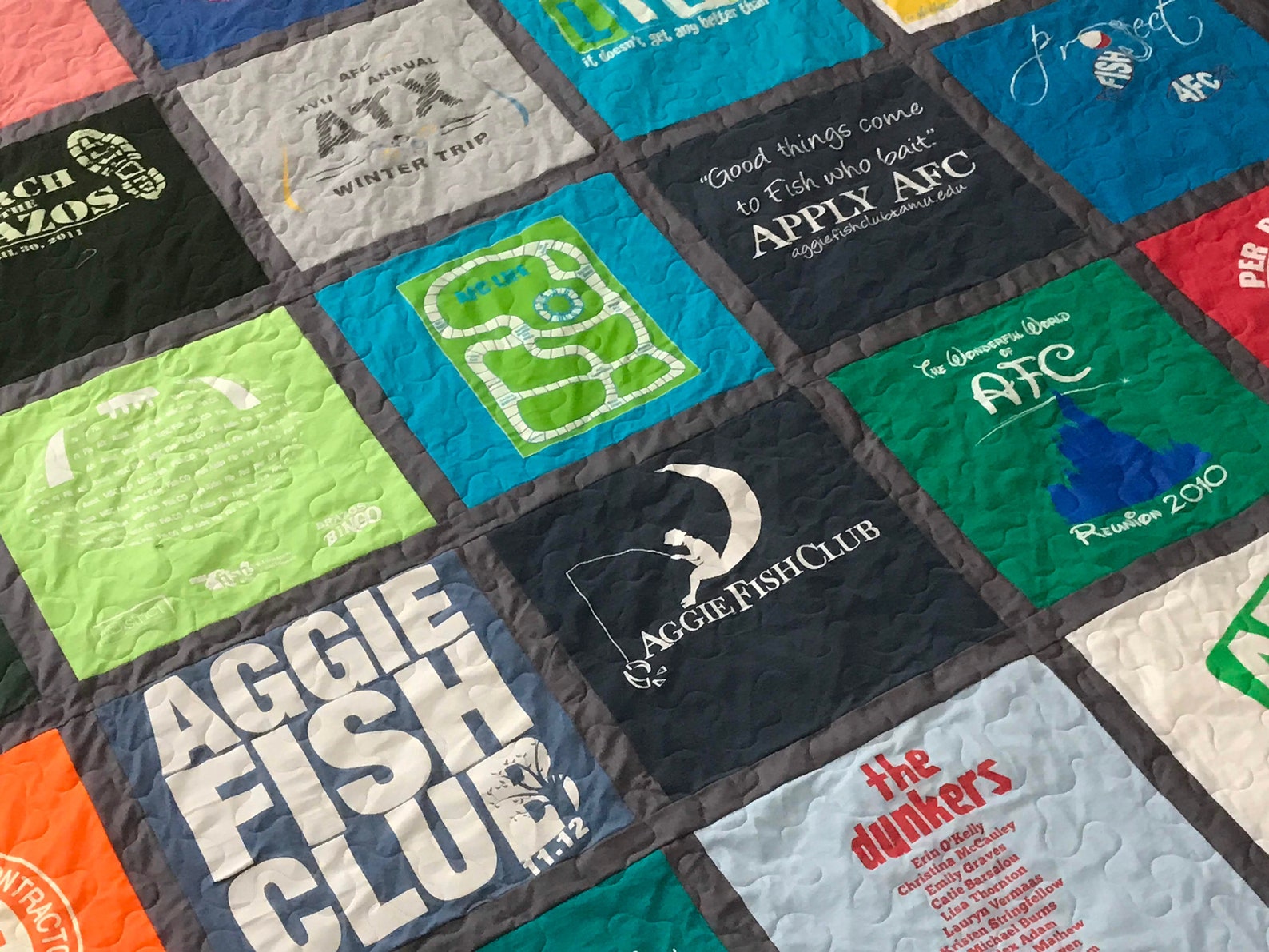 DOUBLE SIDED Custom Made T-shirt Quilt DEPOSIT Only | Etsy