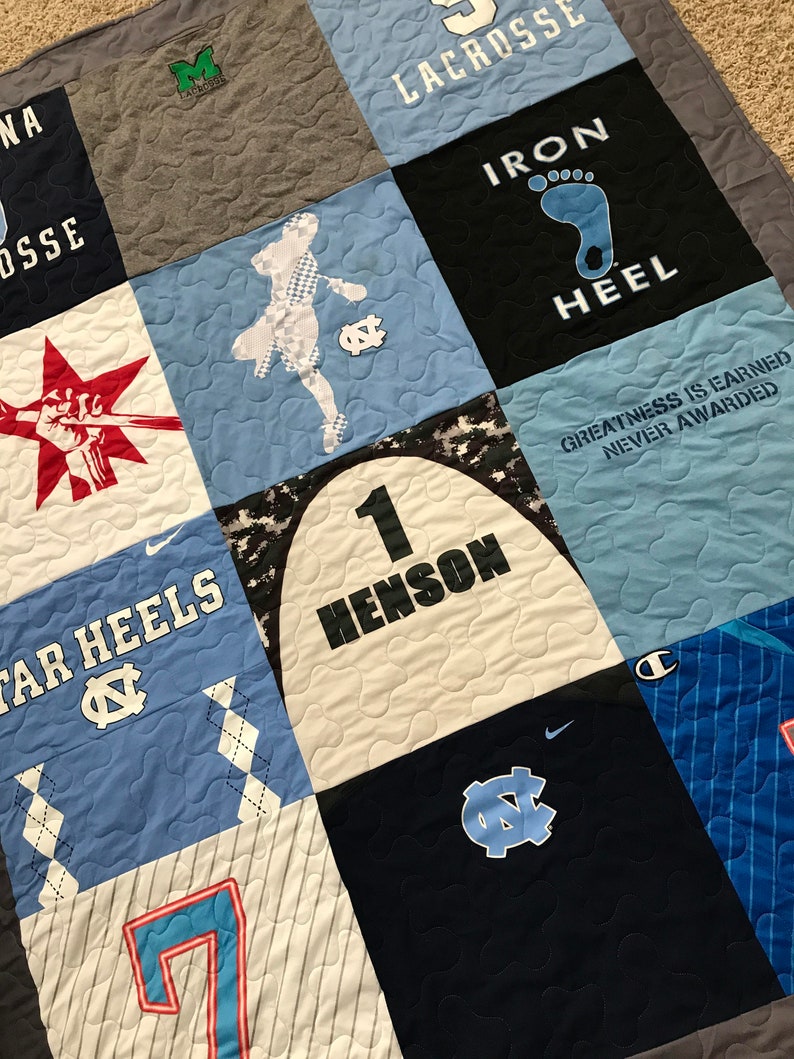Custom Made DOUBLE SIDED Tshirt Quilt-deposit Only - Etsy