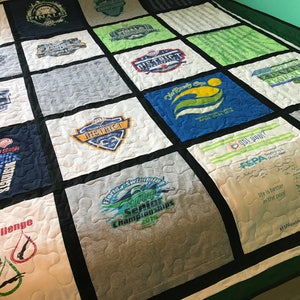 Double Sided Tshirt Quilt-custom Made From Your Tshirts (DEPOSIT) - Etsy