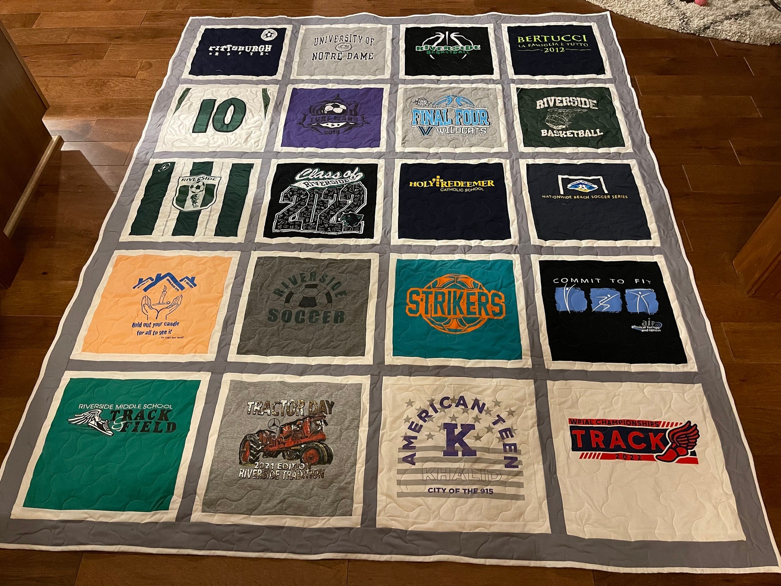 TWICE Framed DOUBLE Sided Custom Made Tshirt Quilt deposit - Etsy
