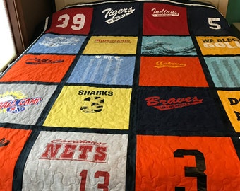 ASYMMETRICAL DOUBLE Sided Custom Made Tshirt Quilt DEPOSIT - Etsy