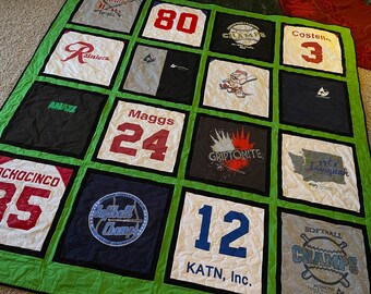DOUBLE SIDED Tshirt Quilt-custom Made From YOUR Tshirts (deposit) - Etsy