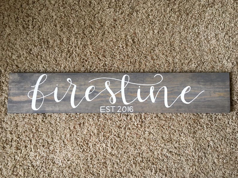 CUSTOM NAME SIGN // custom family sign // Marriage Gift // New | Etsy