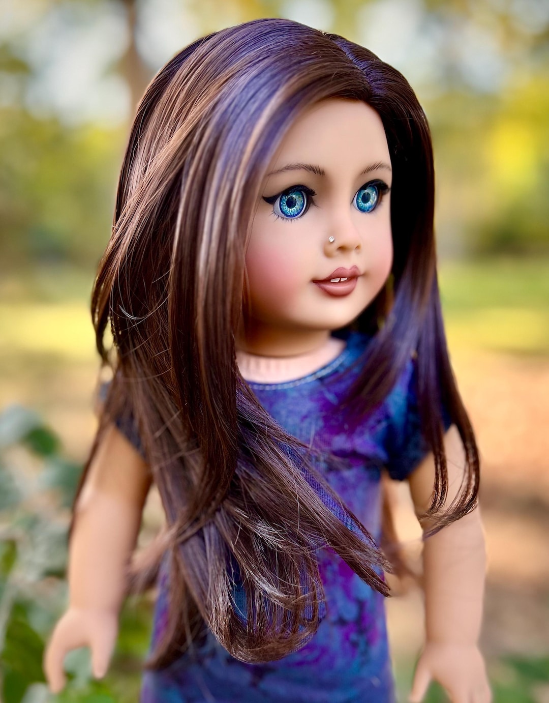 Black Tourmaline 10-11 Layered Wig for 18” Dolls - Etsy