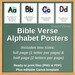 Alphabet Posters With Bible Verses | Printable Designs: PNG & PDF ...