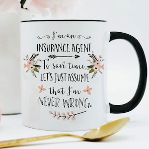Insurance Agent Mug / Gift for Insurance Agent / Insurance Agent Gift ...