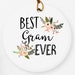 Gram Ornament / Best Gram Ever Ornament / Personalized Gram | Etsy