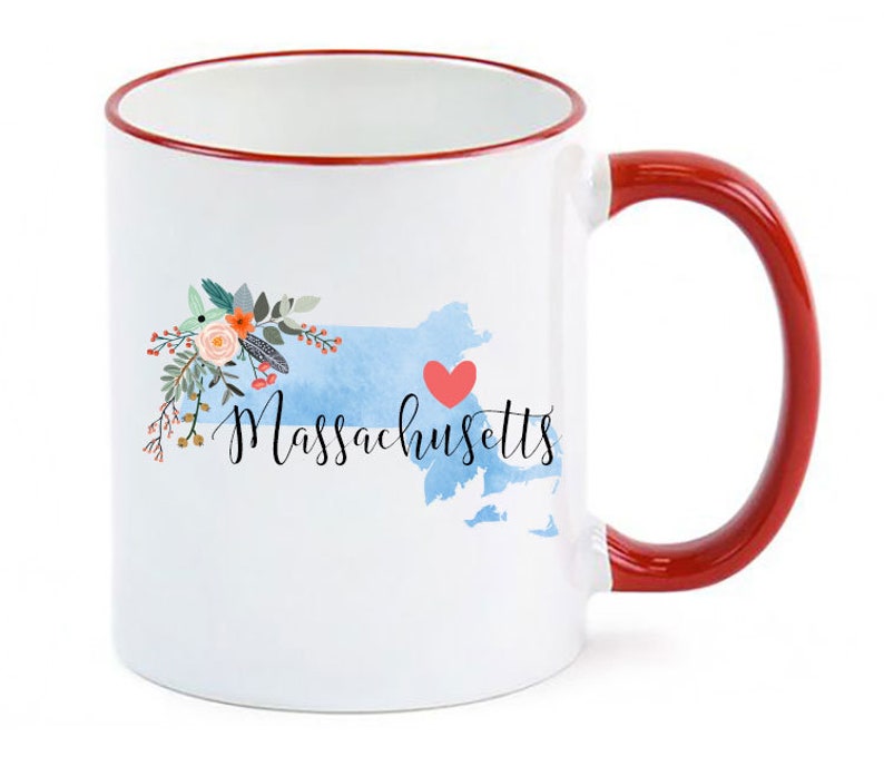 Massachusetts Mug / Personalized Massachusetts Gift / - Etsy