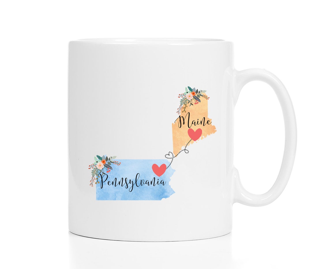 Pennsylvania Maine Mug / Maine Pennsylvania Mug / Pennsylvania - Etsy