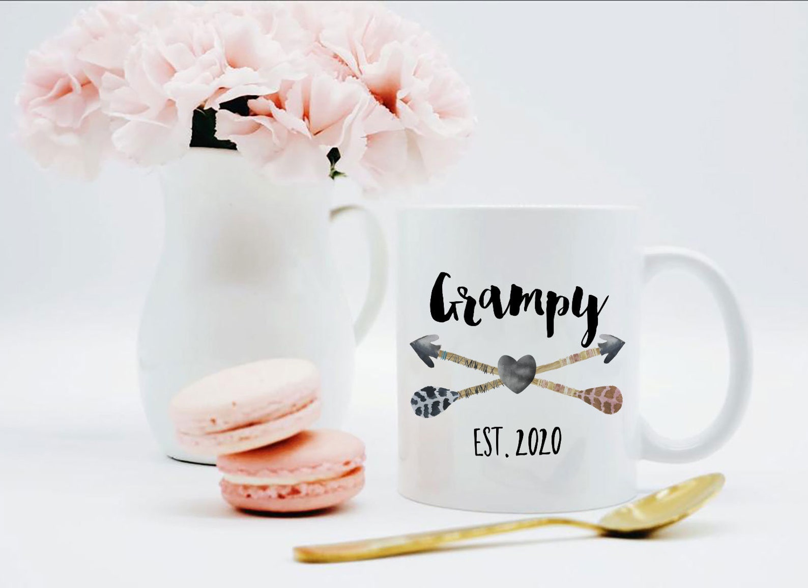 Grampy Est 2020 Mug / New Grampy Mug / Pregnancy Reveal Gift / Father's ...