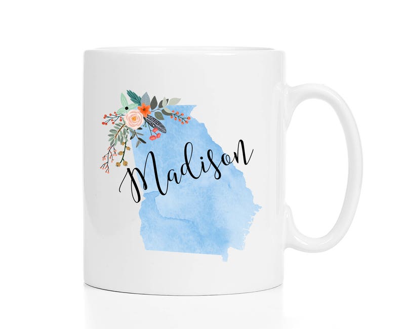 Georgia Mug / Personalized Mug / Custom State Mug / Friend Gift ...