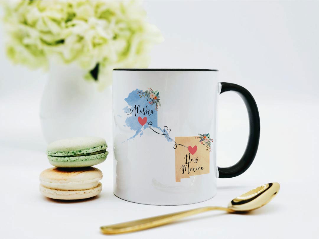 Alaska New Mexico Mug / New Mexico Alaska Mug / New Mexico Gift ...