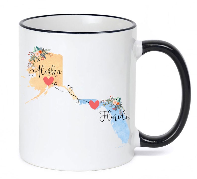 Florida Alaska Mug / Alaska Florida Mug / Destination Mug / Moving to ...
