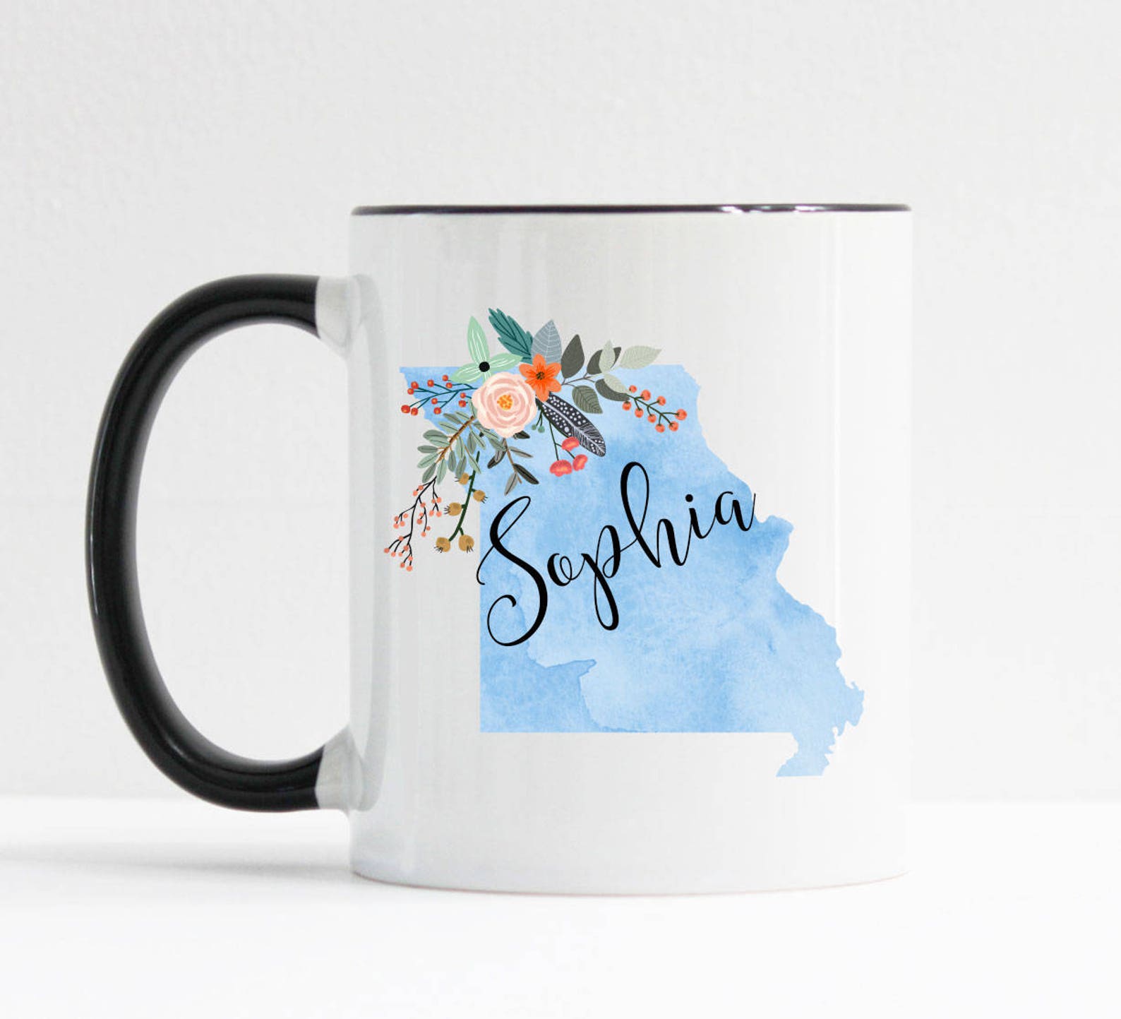 Missouri Mug / Personalized Mug / Custom State Mug / Friend Gift ...