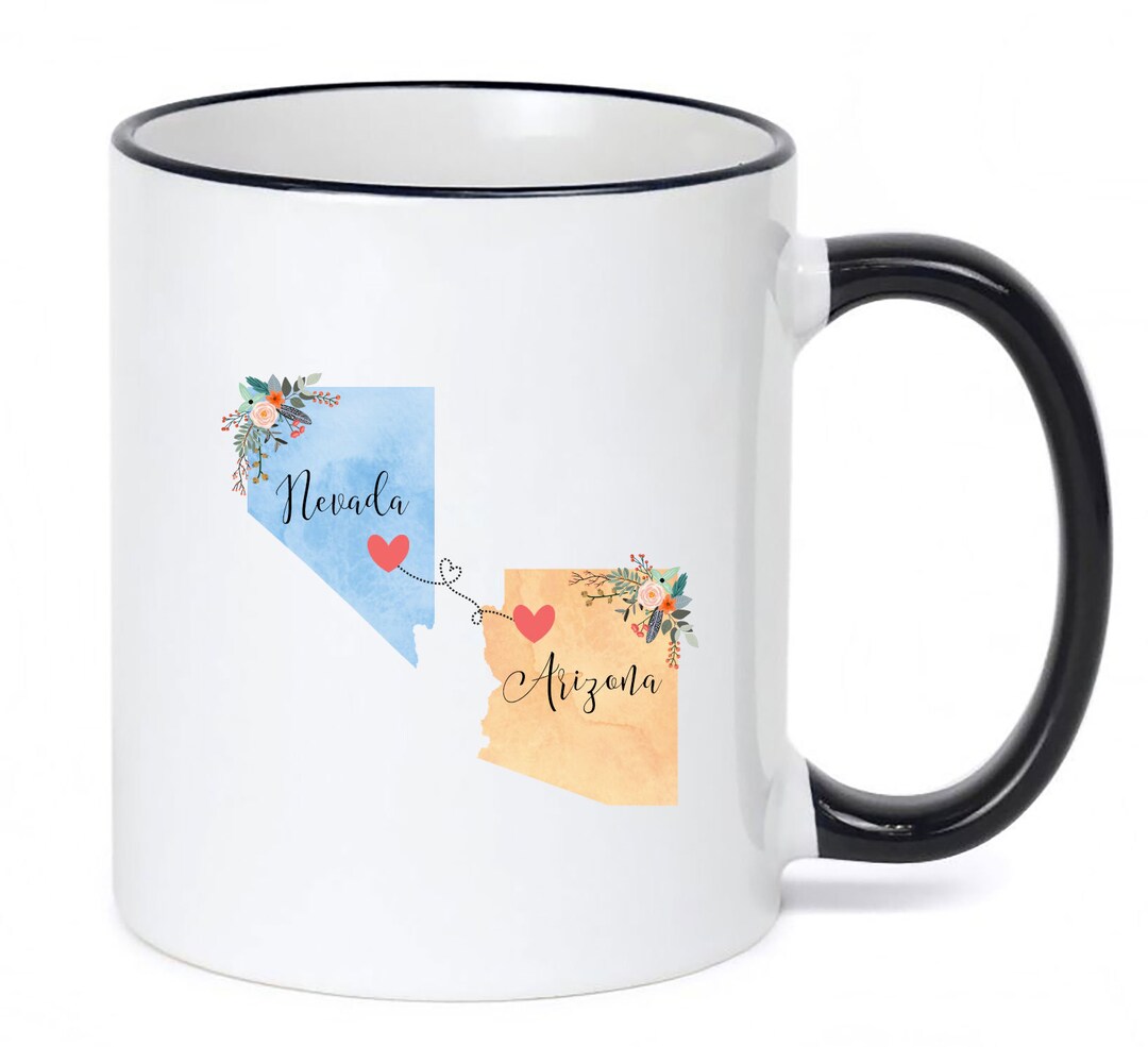 Arizona Nevada Mug / Nevada Arizona Mug / Two States Mug / Summer ...