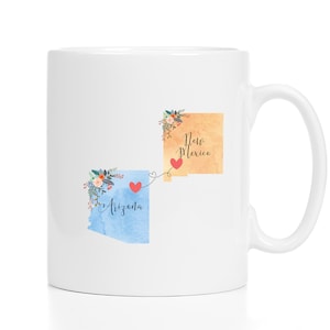 Arizona New Mexico Mug / New Mexico Arizona Mug / Connected States ...