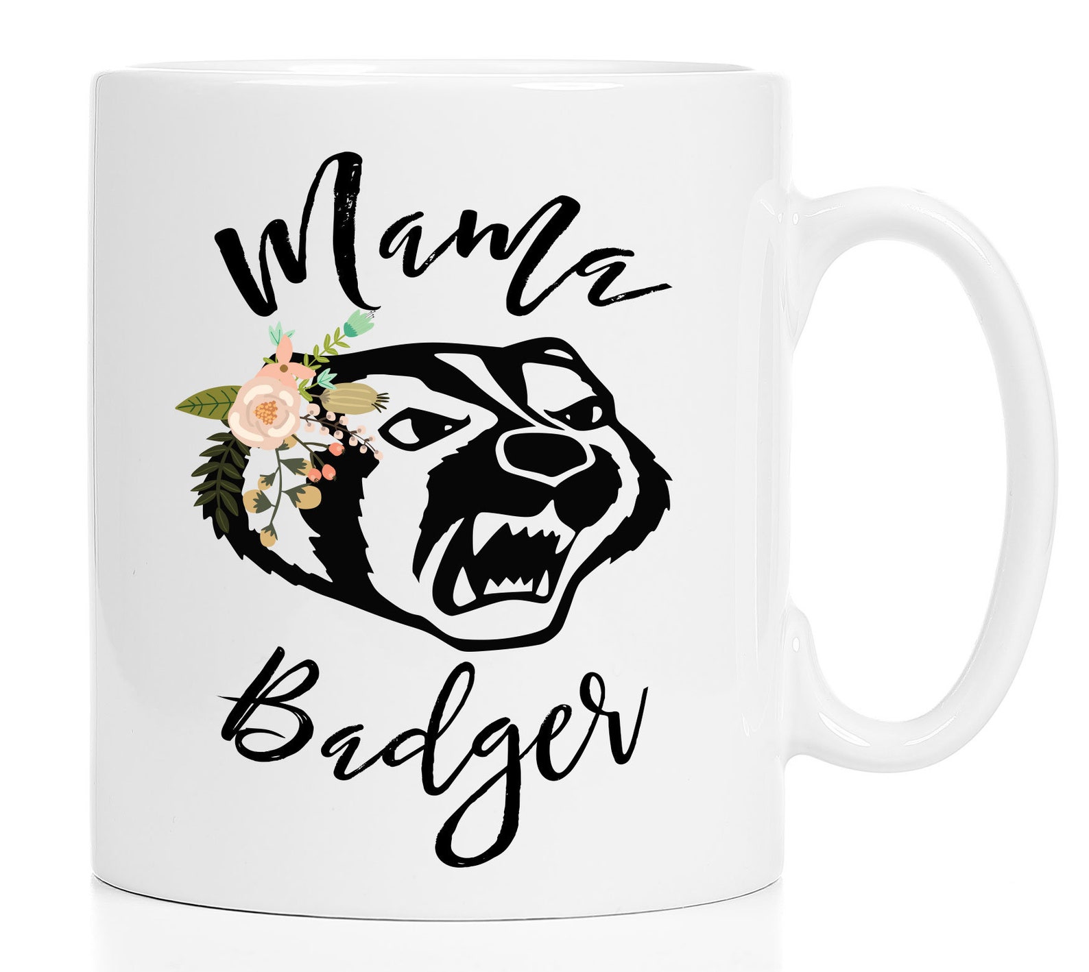 Mama Badger Mug / Funny Mom Mug / Funny Mug for Mom / - Etsy