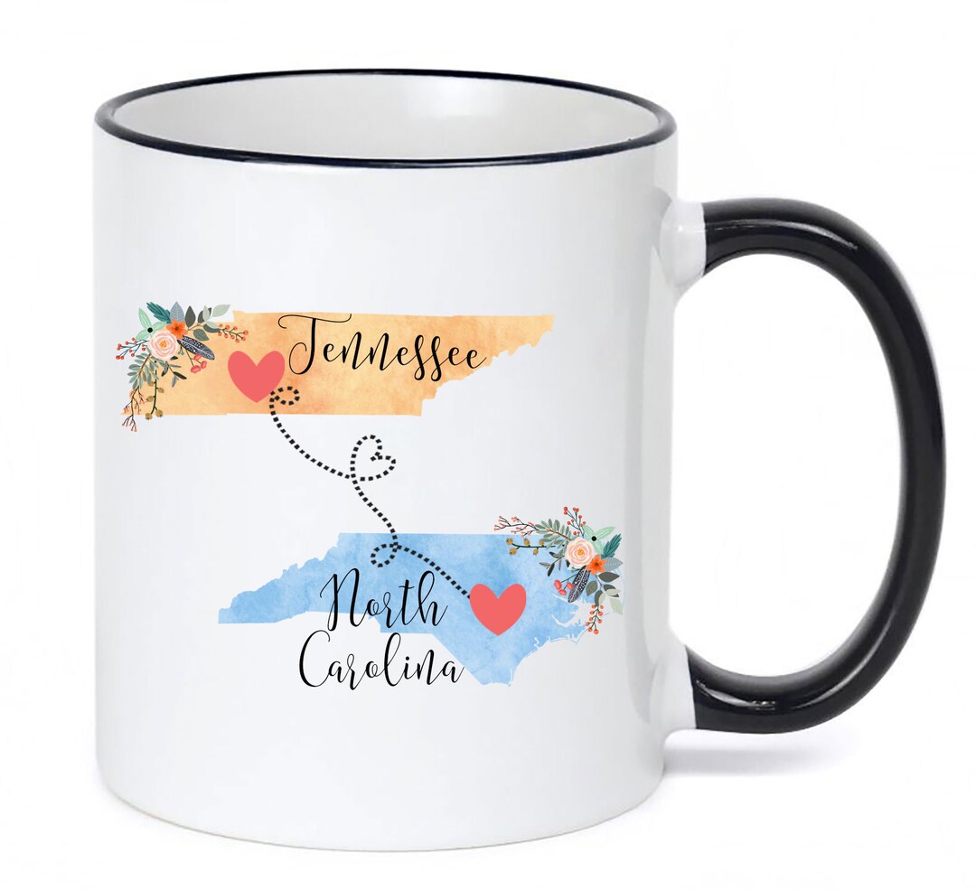 Tennessee North Carolina Mug / North Carolina Tennessee Mug / Tennesee ...