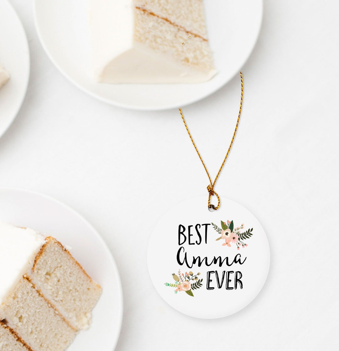 Amma Ornament / Best Amma Ever Ornament / Personalized Amma Gift / Gift ...
