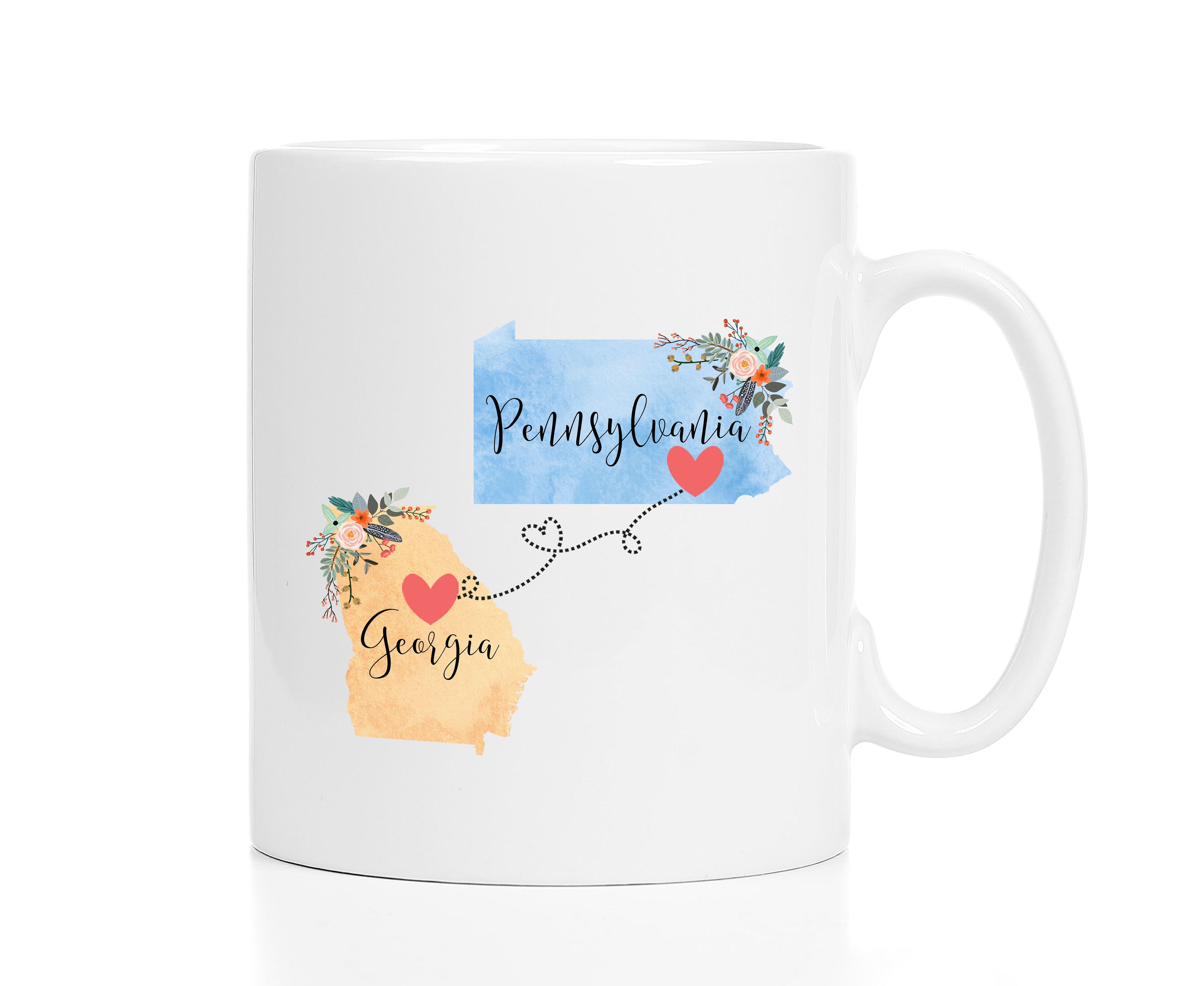 Pennsylvania Georgia Mug / Georgia Pennsylvania Gift / - Etsy