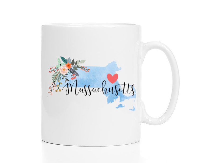 Massachusetts Mug / Personalized Massachusetts Gift / - Etsy