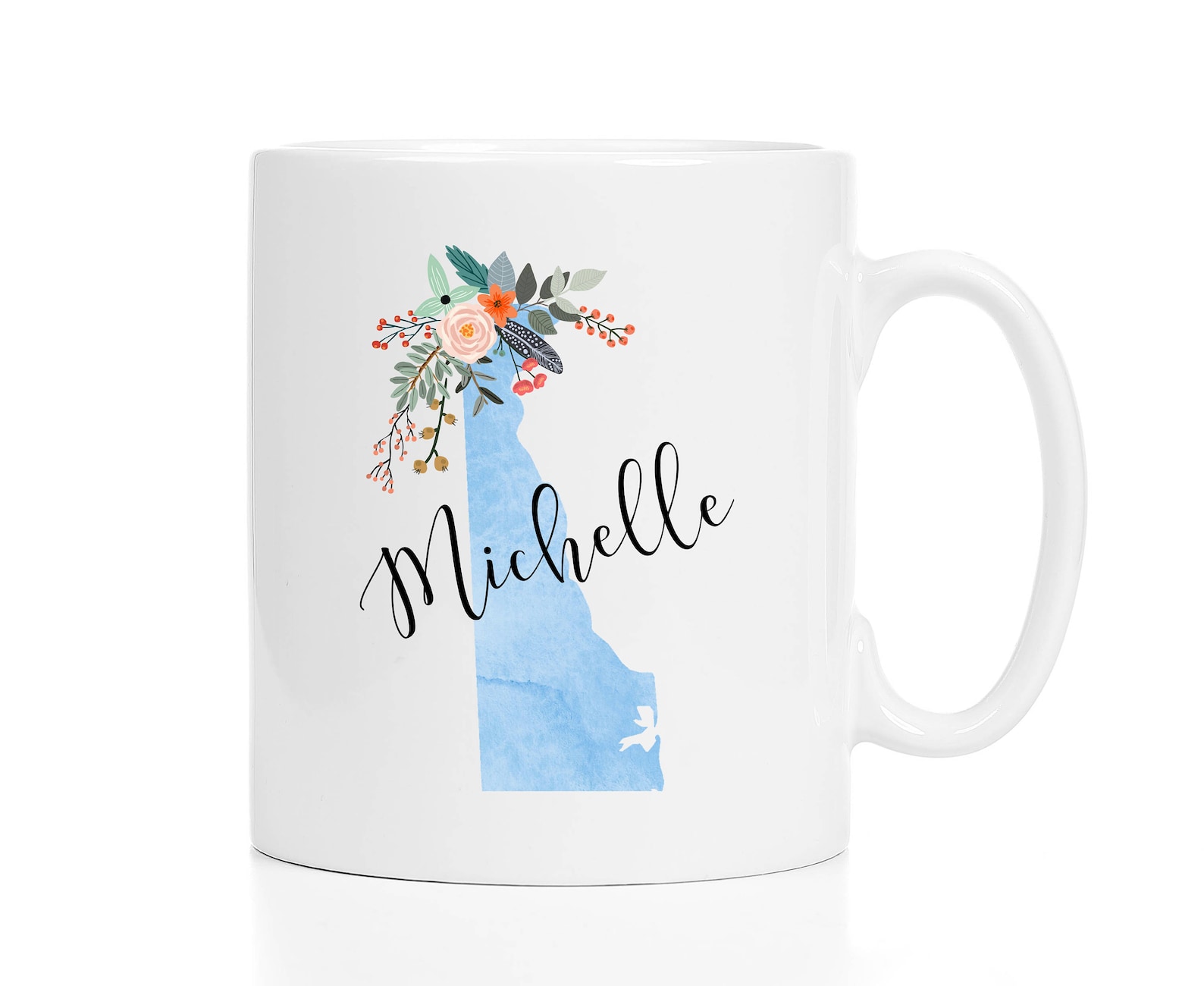 Delaware Mug / Personalized Mug / Custom State Mug / Friend - Etsy